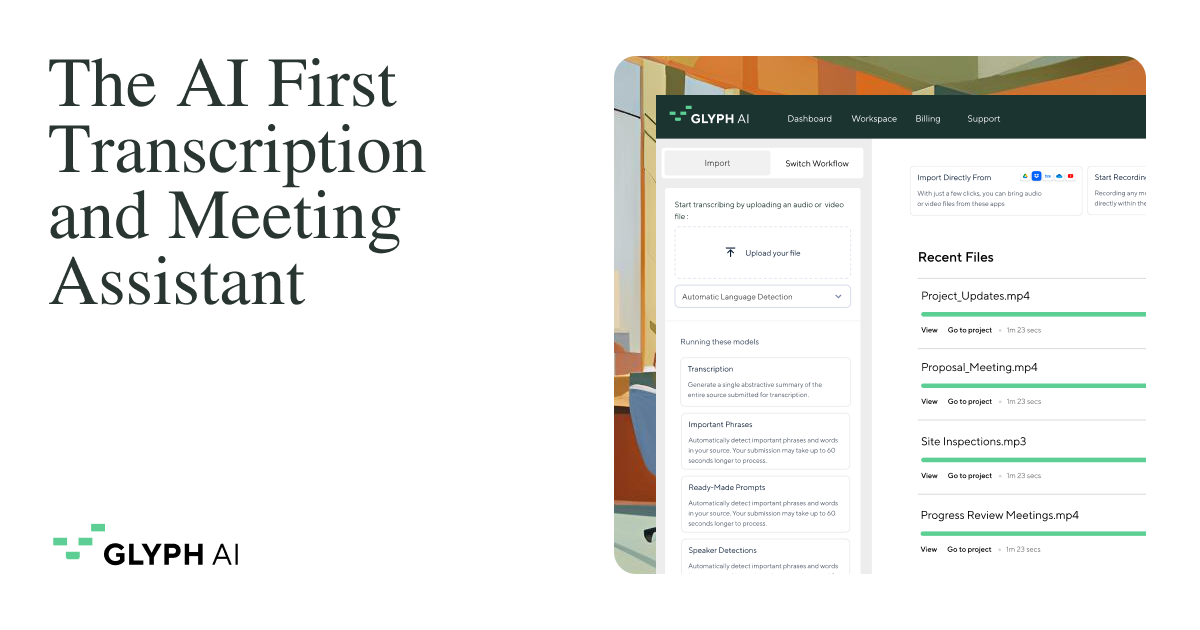 Audio to Summarization | Audio and Video Summarizer - Glyph AI